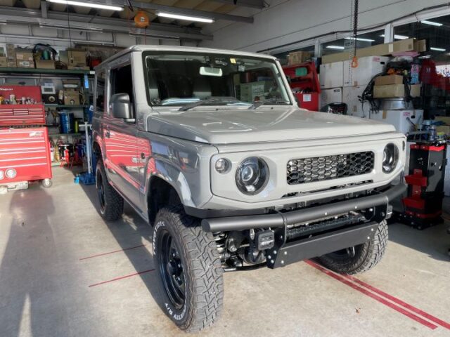 ～ジムニー SGアジャストコイル50 X-SHOCKセット取付～ | ジムニースタジオ入間店